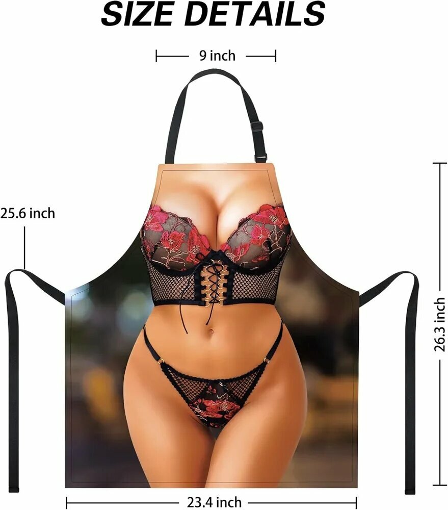 AIVENTING Фартук кухонный 1шт, чёрный металл