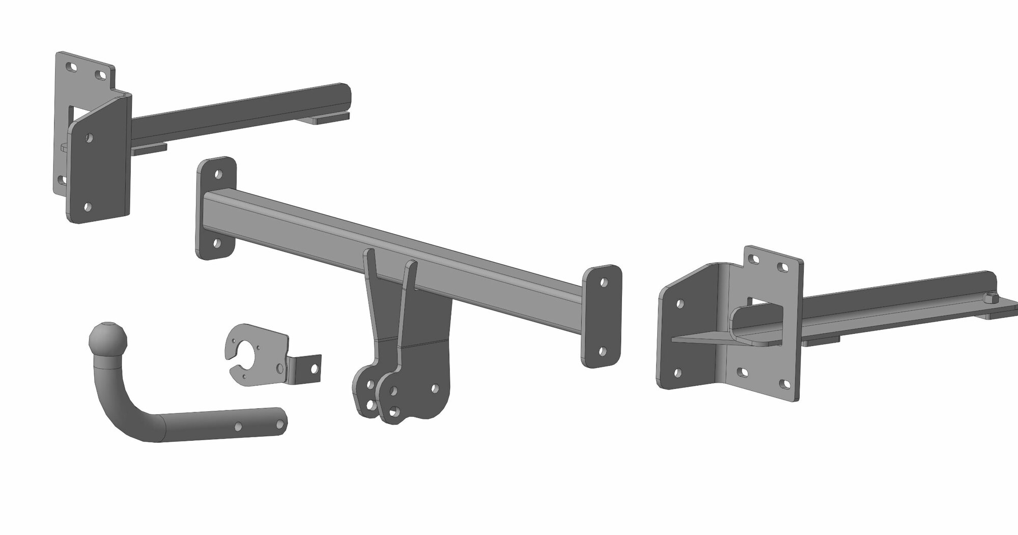 Фаркоп для Geely Atlas 2024- Тип шара: A. Нагрузки: 1400/50 кг Трейлер.8023