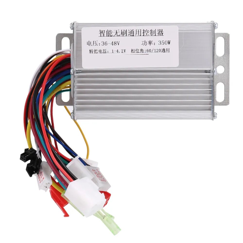 Контроллер двигателя электрического велосипеда 36V/48V 350W12 Tube Бесщеточный контроллер двигателя постоянного тока для электрического велосипеда EBike Scooter