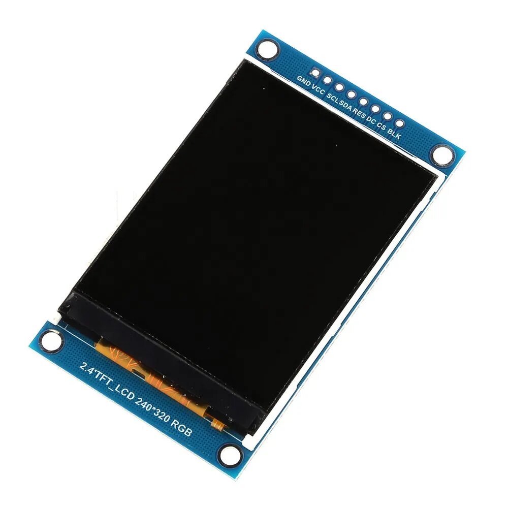 Модуль цветного дисплея 2,4 дюйма, разрешение 240x320, интерфейс SPI, чип ILI9341