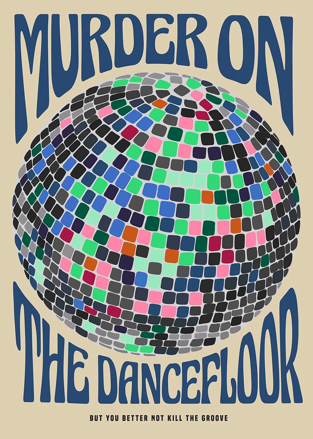 Печать на холсте "Murder on the Dancefloor" 30x42см, by-8
