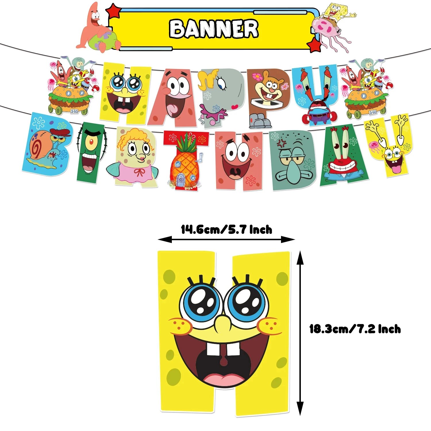 Баннер С Губкой Бобом, 1set Banner
