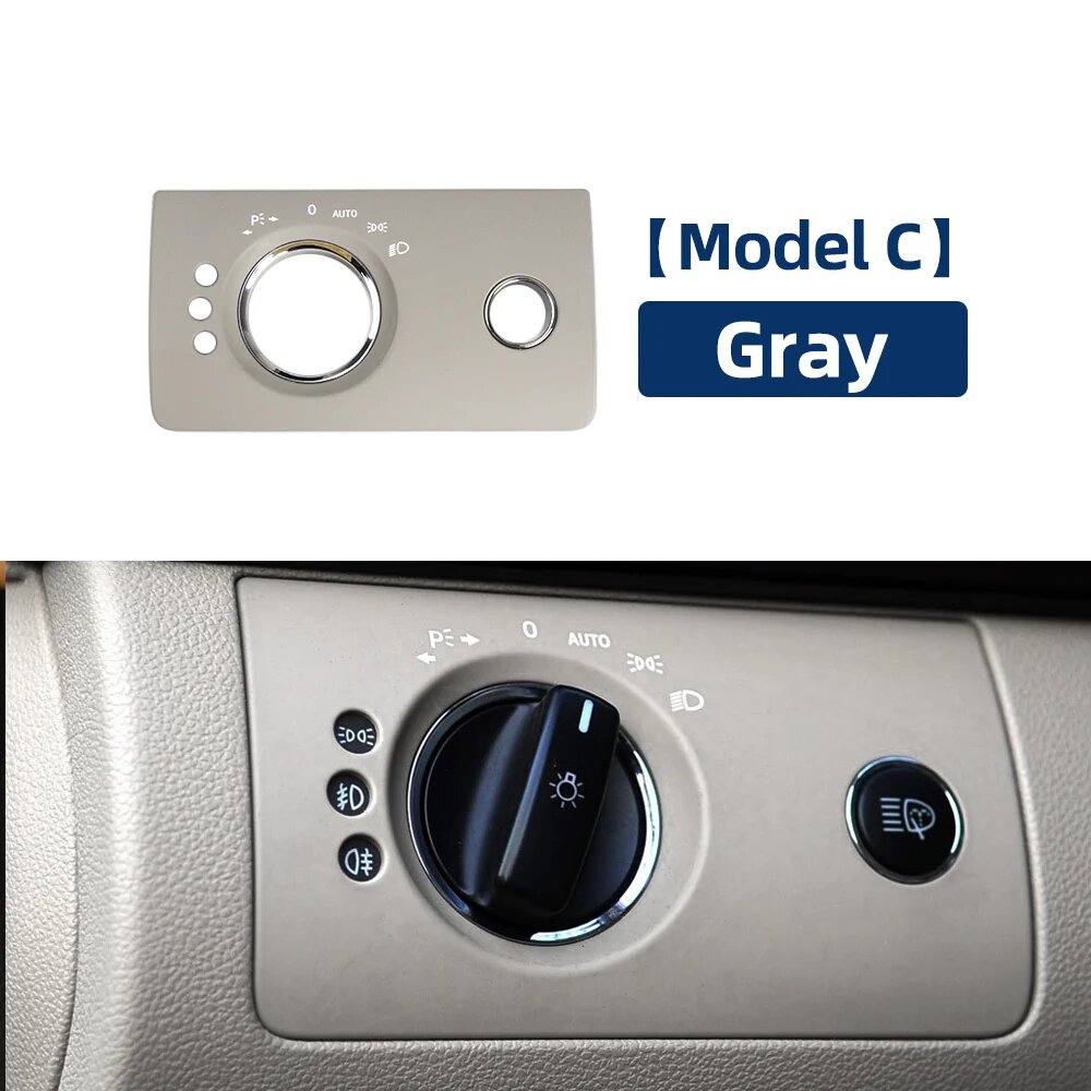 Переключатель фар Mercedes Benz 1645453504 черный Model C Gray
