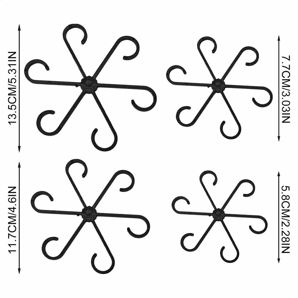 Набор Из 4 Опор Для Растений: Подставки Для Вьющихся Растений (алоказия, Монстера), Нейлоновые Кронштейны Для Цветов