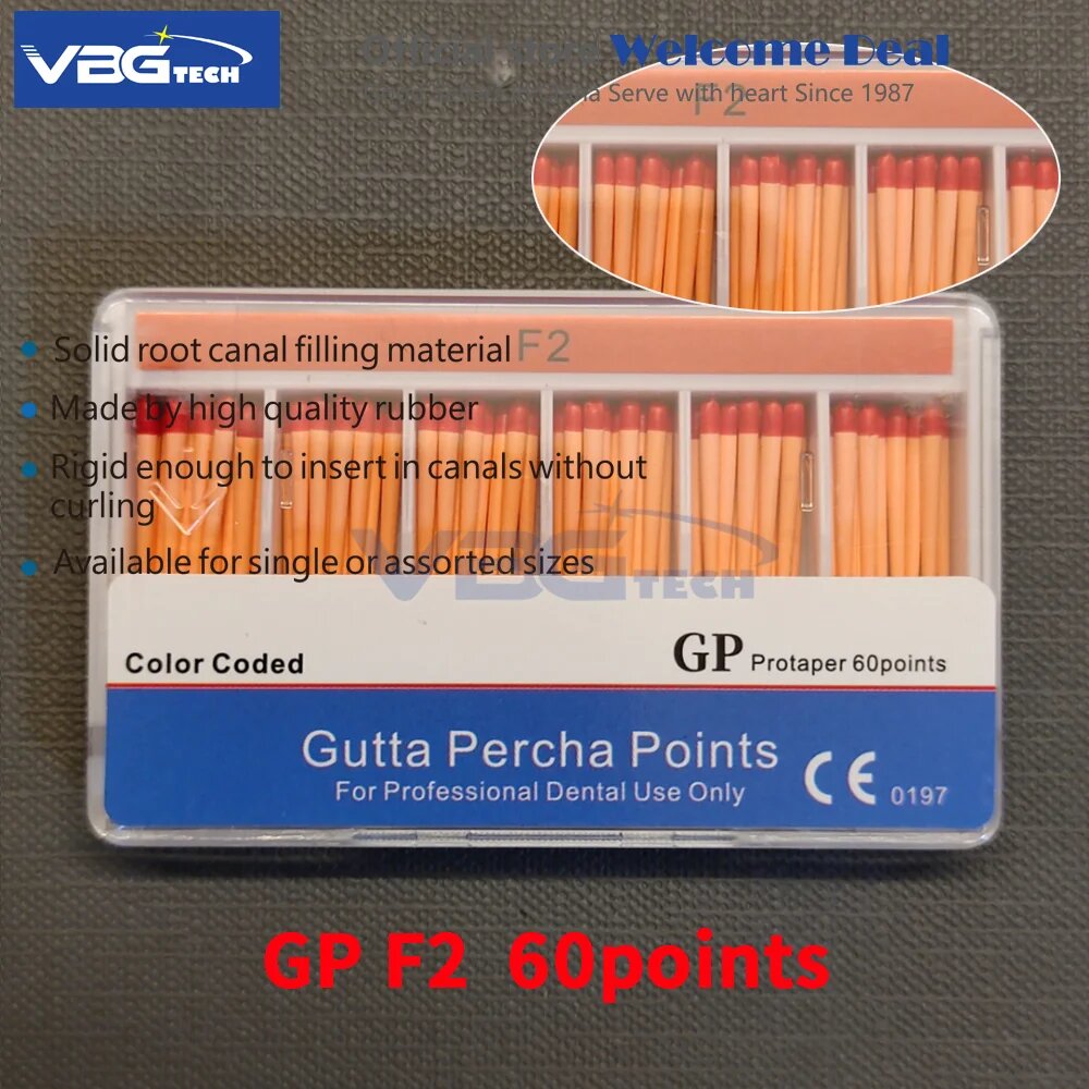 Gutta Percha Points GP-F2 60 points