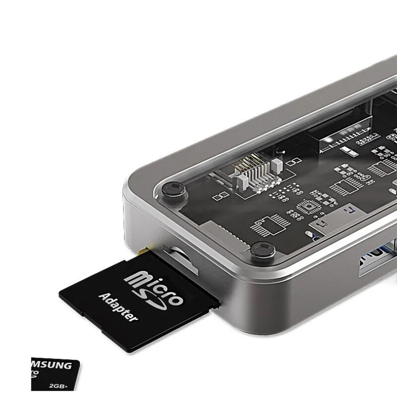 Многофункциональный USB-концентратор 10-в-1 / Усб Разветвитель для ноутбука — фото 1
