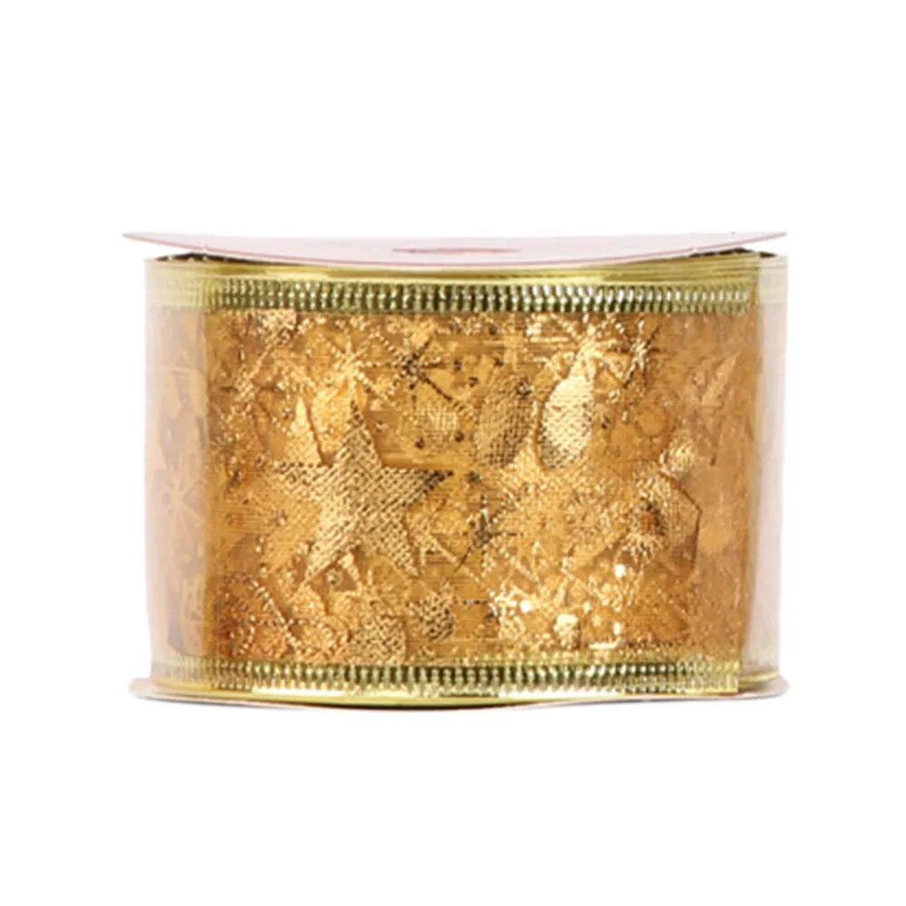 Серпантин Ёлки золотой 1 шт