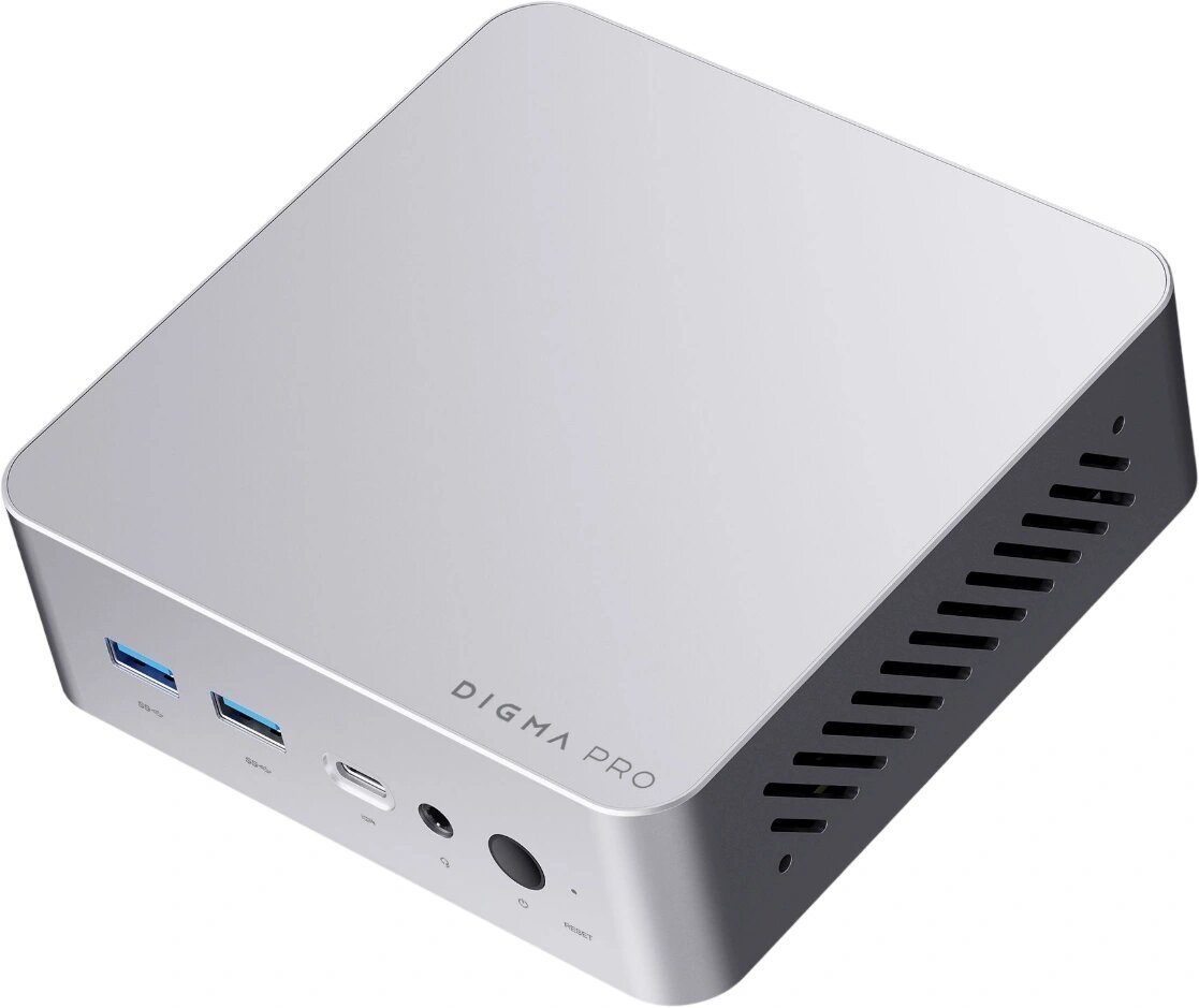 Неттоп Digma Pro Minimax X5 i5 13420H (2.1) 16Gb SSD512Gb UHDG Windows 11 Pro GbitEth WiFi BT 100W серебристый (DPP5-ADXW07)