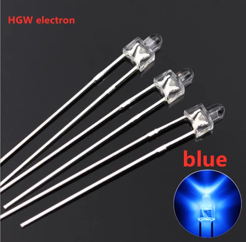 Светодиоды HGW LED F2 2мм Blue