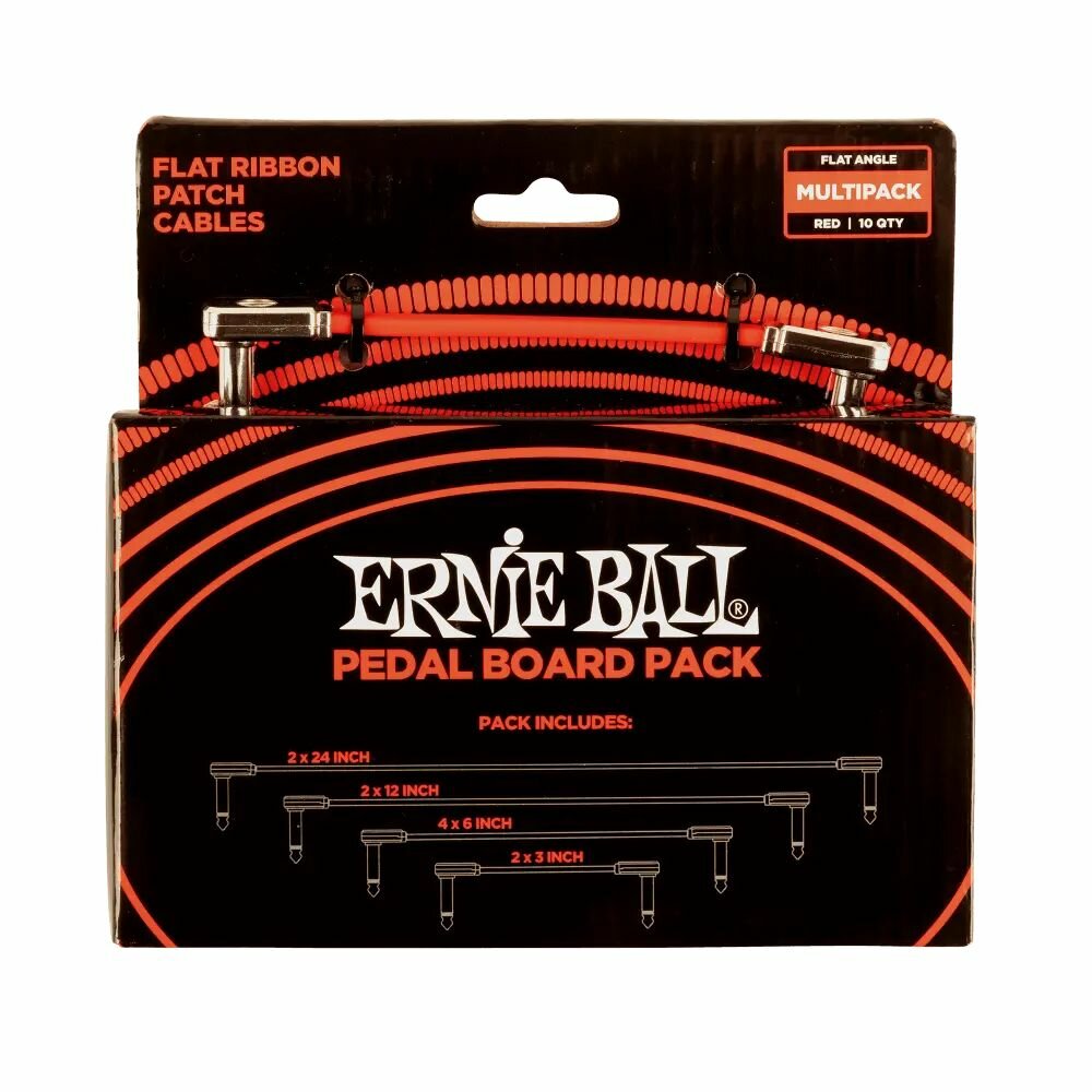 Инструментальный кабель ERNIE BALL 6404 - 10 патч кабелей
