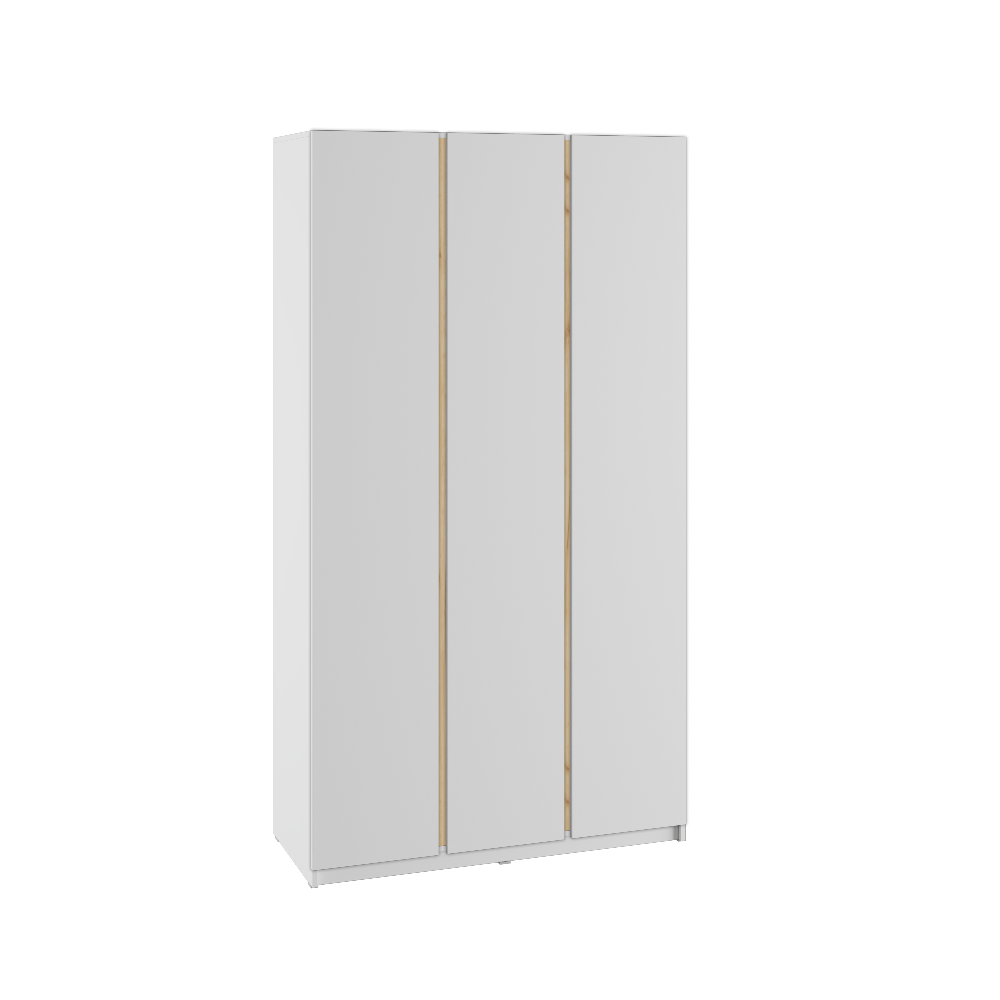 Шкаф трехстворчатый для одежды "Фаворит", 120 см, белый