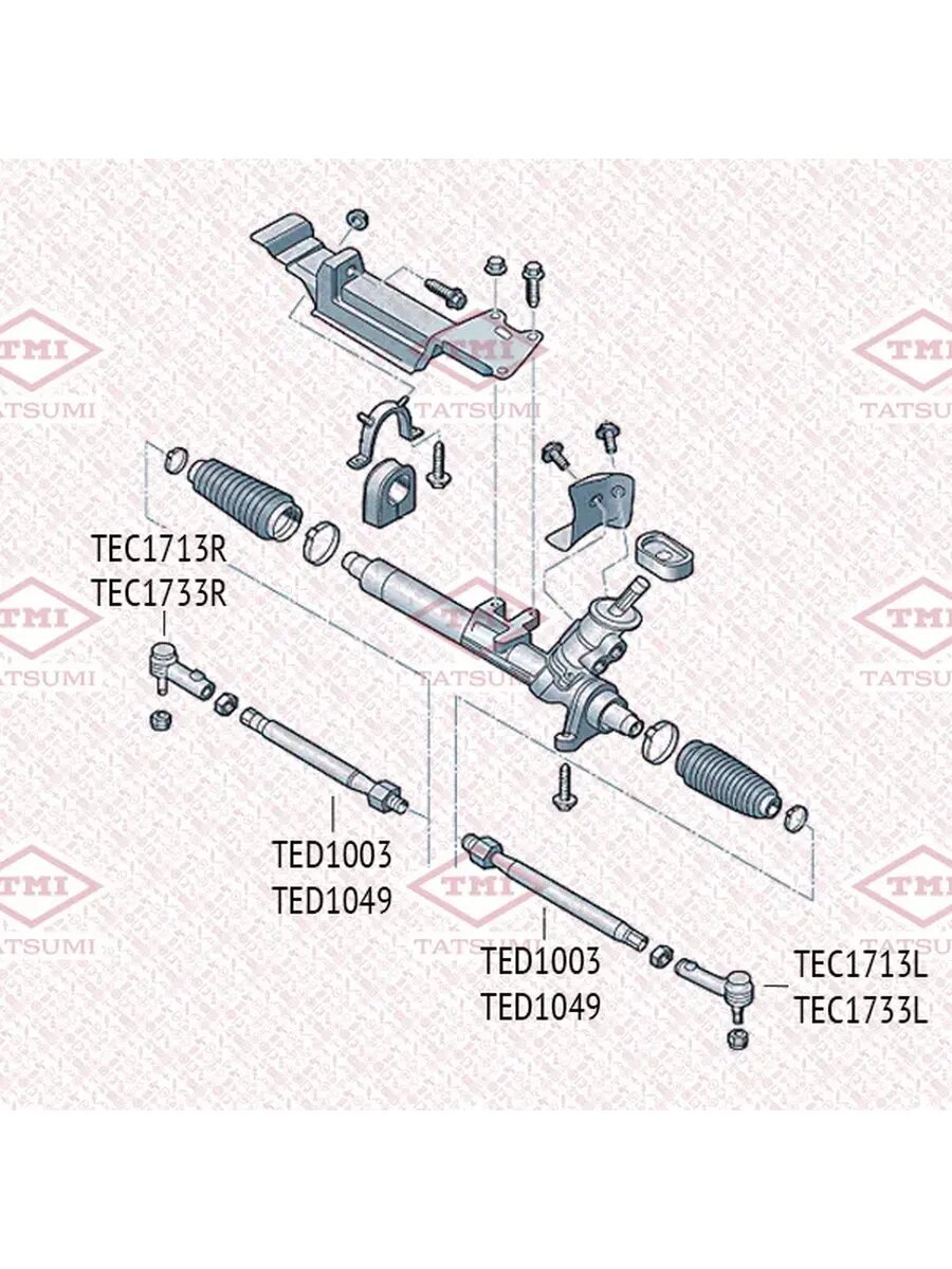 Наконечник рулевой тяги L AUDI A3 03->SKODA OCTAVIA/SUPERB/Y