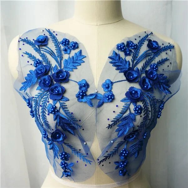 Кружевной аппликатор синий Royal blue, 2 шт.