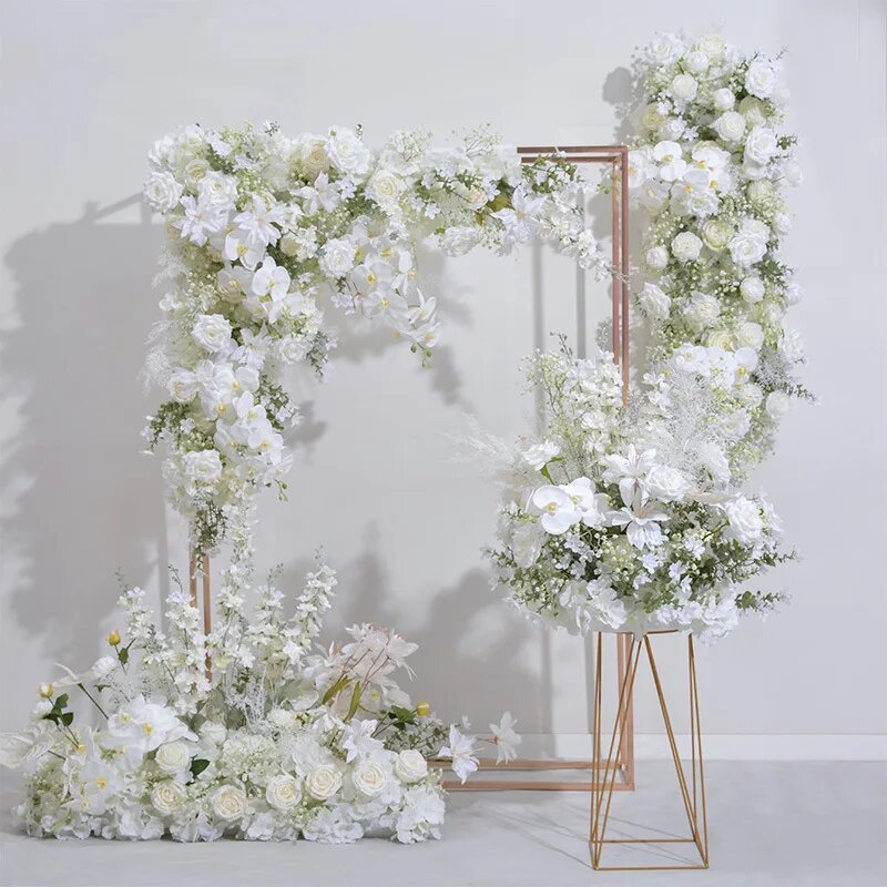 Искусственные цветы гортензия и роза, DIA 40CM