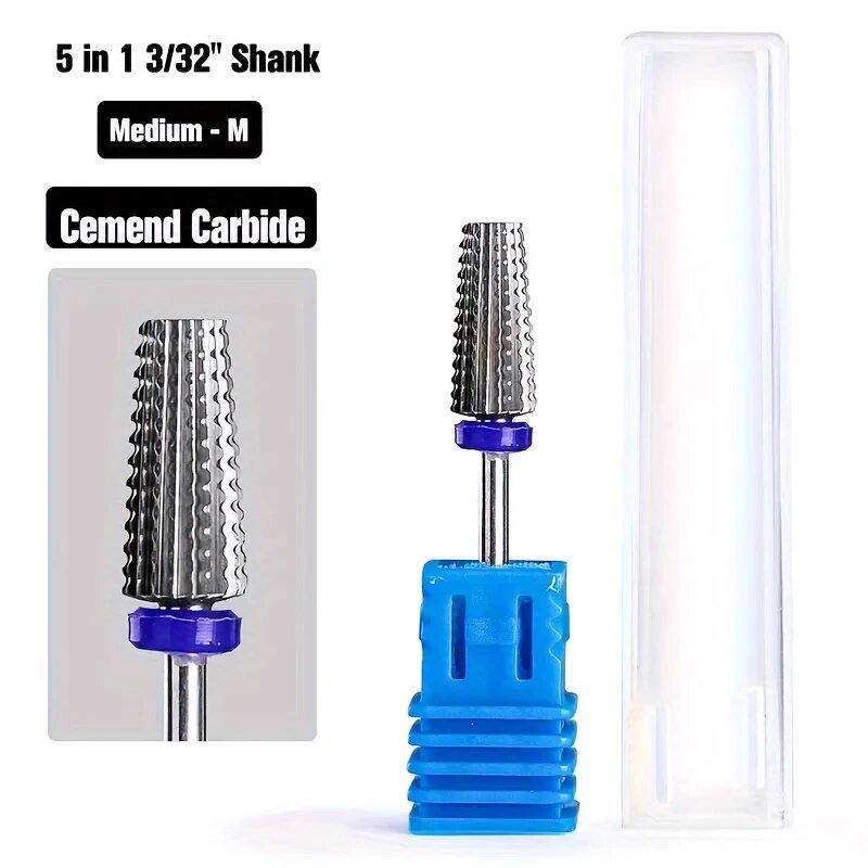 Фрезы для маникюра из вольфрамовой стали с алмазным покрытием Blue 1pc