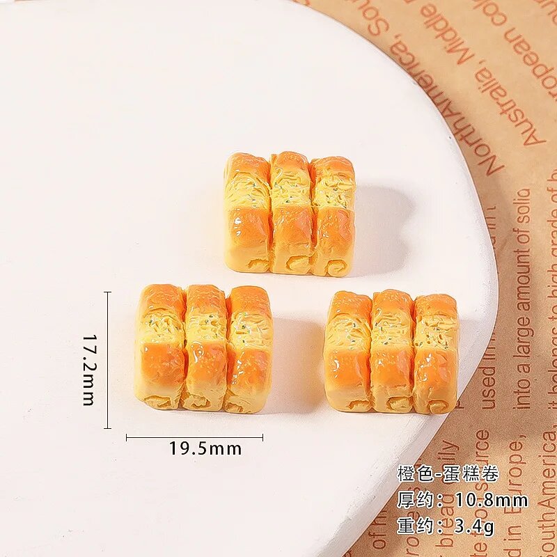 Миниатюрный хлеб из смолы, 3 шт, Цвет: B