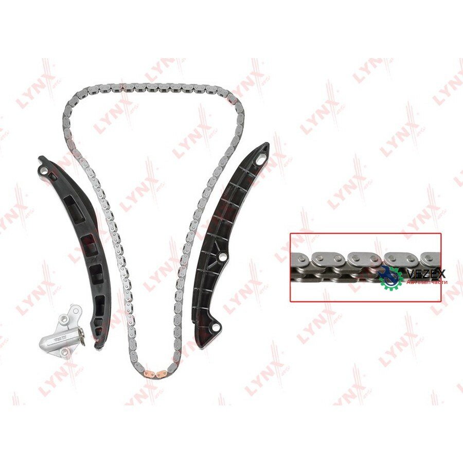 LYNXAUTO TK0199 Комплект цепи ГРМ Audi A3/S3 04-08 / Seat Ibiza/ST 06-10 / Skoda / Volkswagen Polo/Derby/Vento 02-08 / Touran 03-08 / Golf Plus 05-07