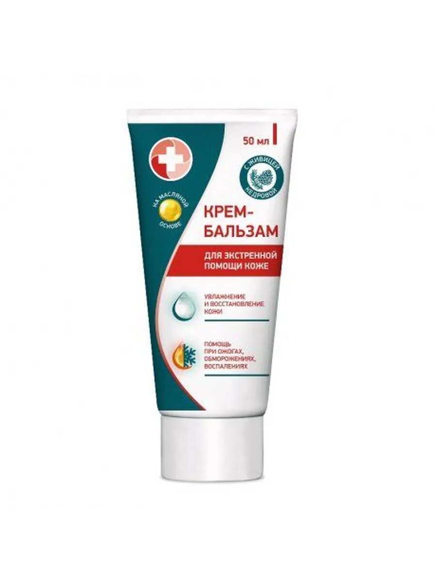 Крем-бальзам Для экстренной помощи с живицей, при ожогах обм
