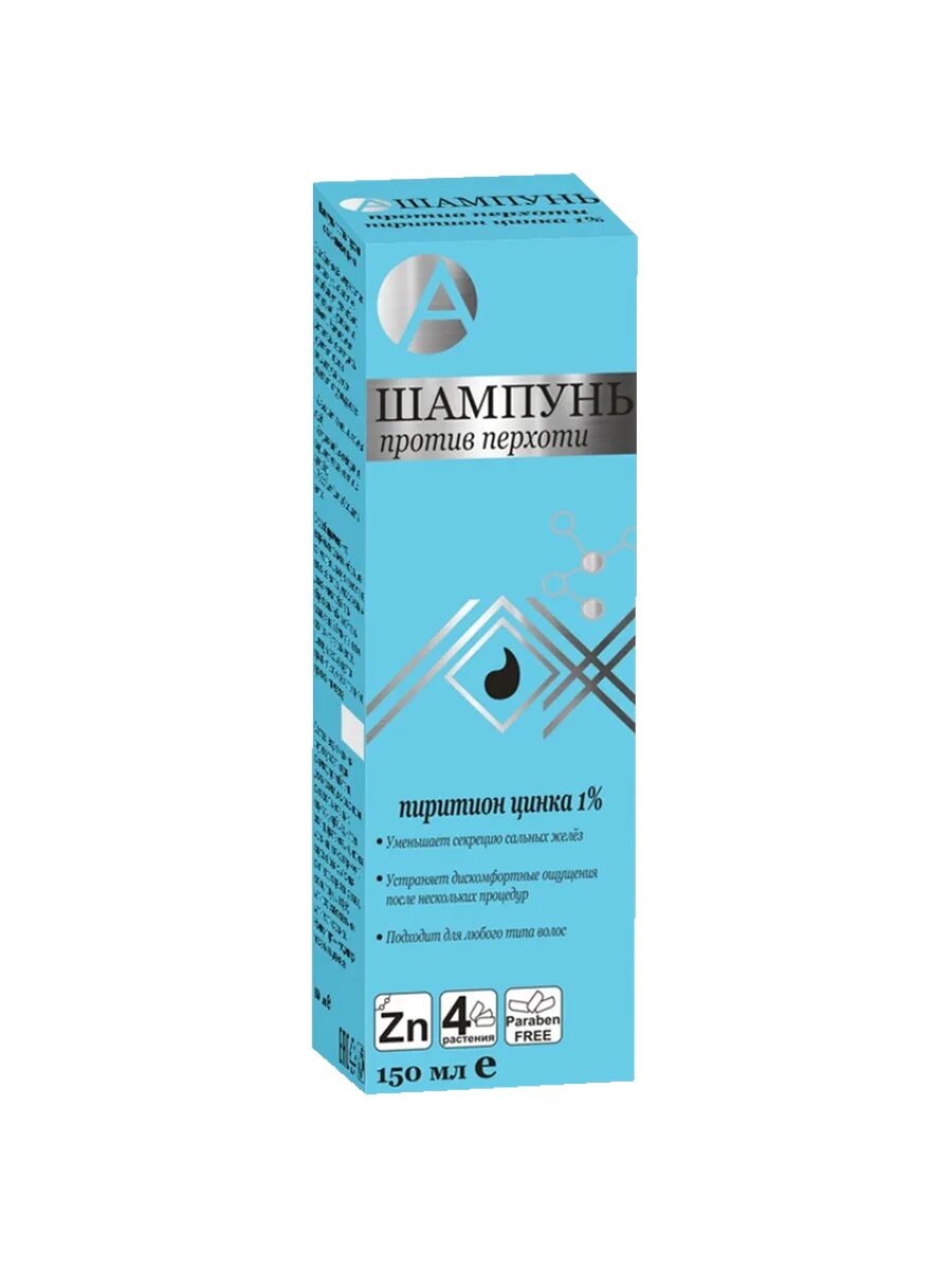 Шампунь против перхоти с пиритионом цинка, шампунь, 150 мл,