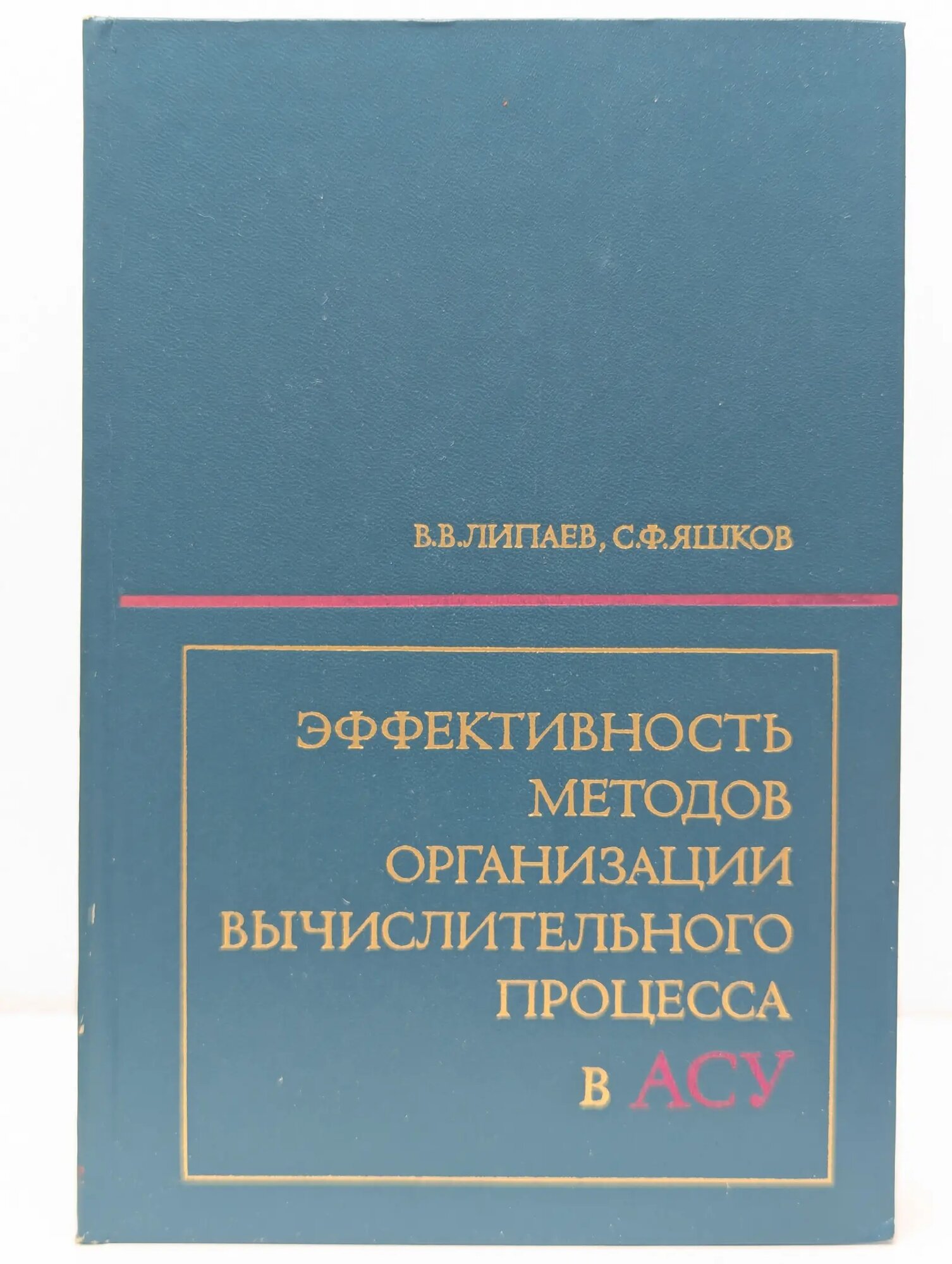 Эффективность методов организации вычислительного процесса в АСУ Липаев Владимир Васильевич, Яшков Сергей Федорович 1975