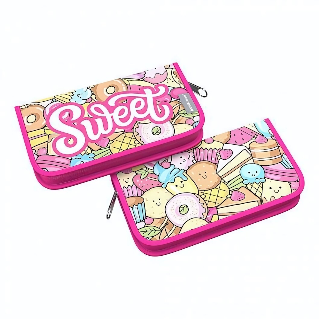 Пенал Sweet Paradise, 110x205x25мм, полиэстер, молния с мягким ходом