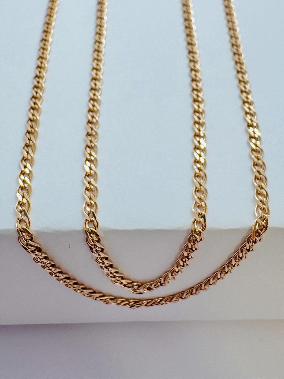 Цепь красное золото, 585 проба