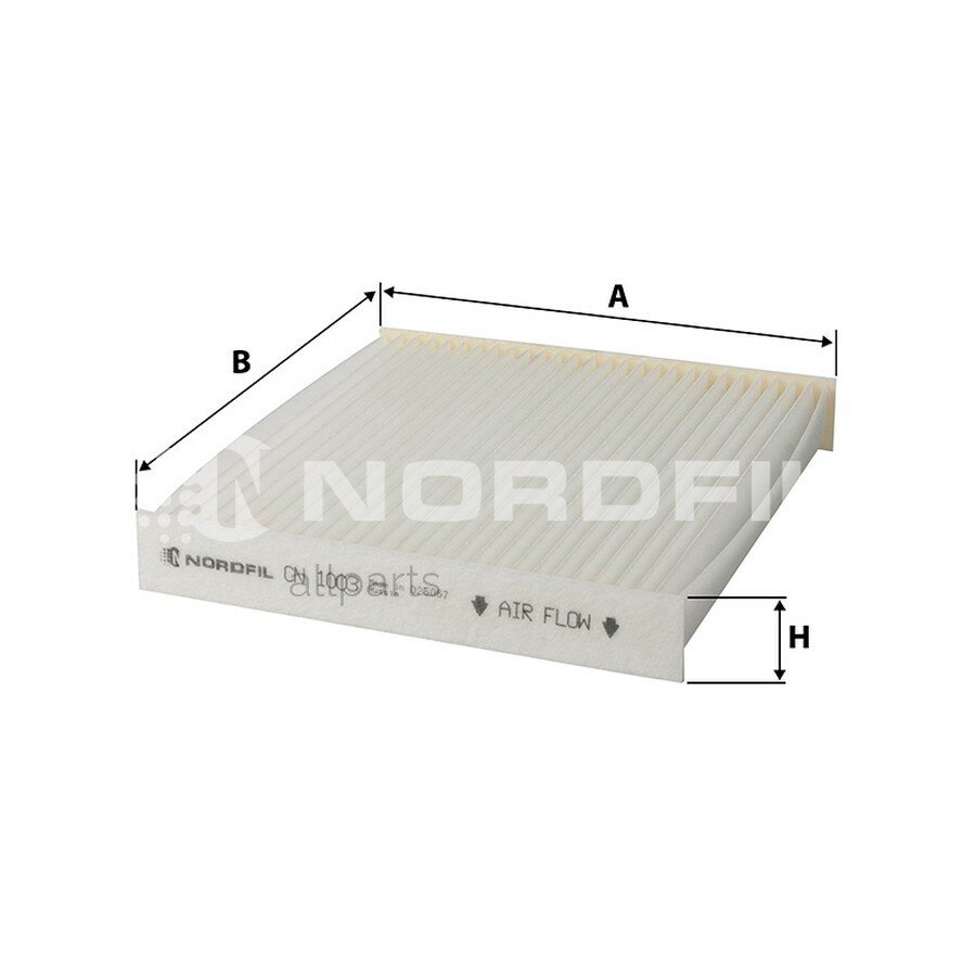 NORDFIL CN1003 Фильтр салона Toyota Alphard II Auris I II Avensis III Camry Corolla Highlander II Land Cruis