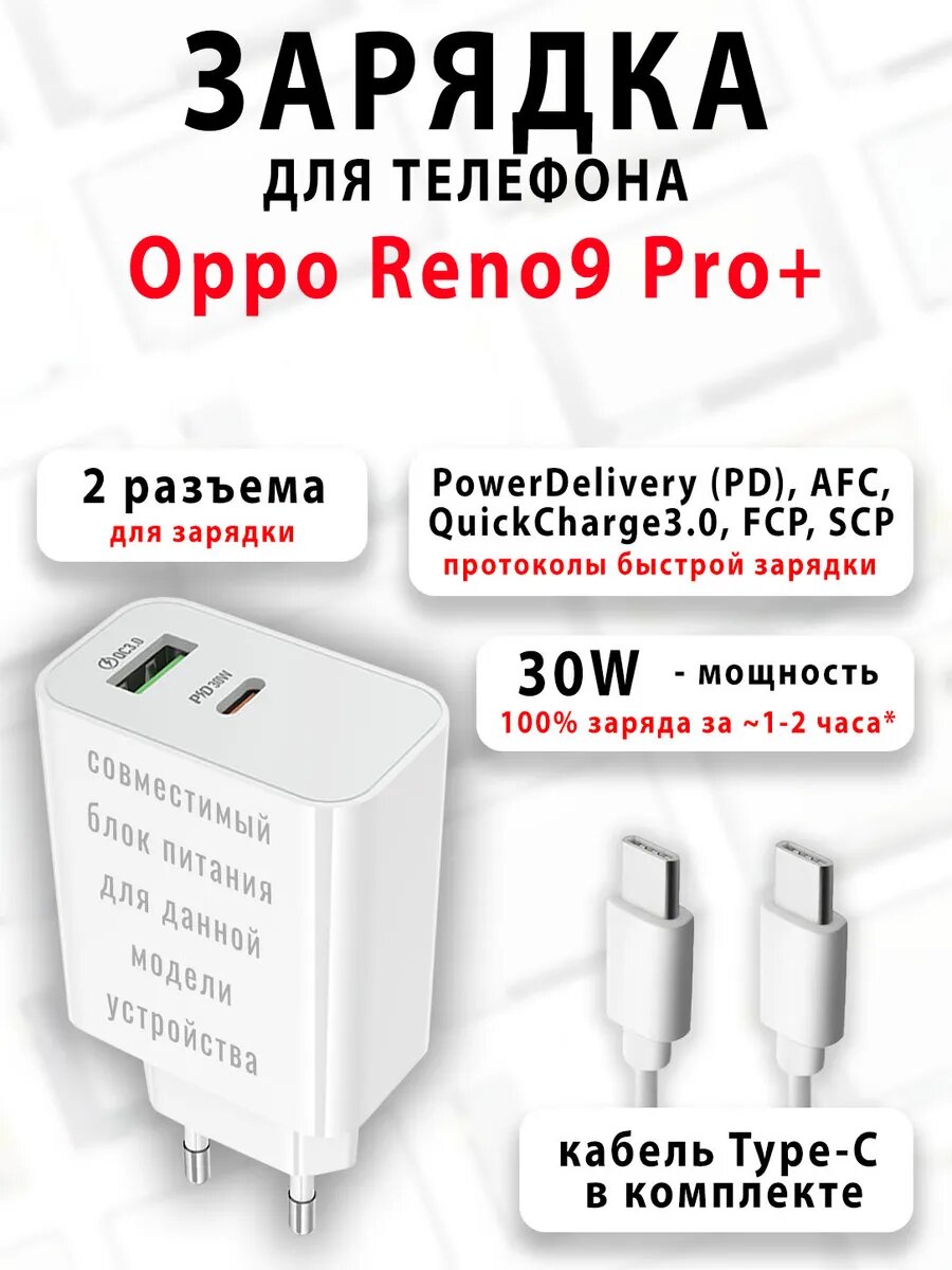 Зарядное устройство для телефона Oppo Reno9 Pro+