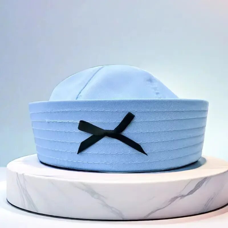 Розовая матросская шляпа из полиэстера Синий