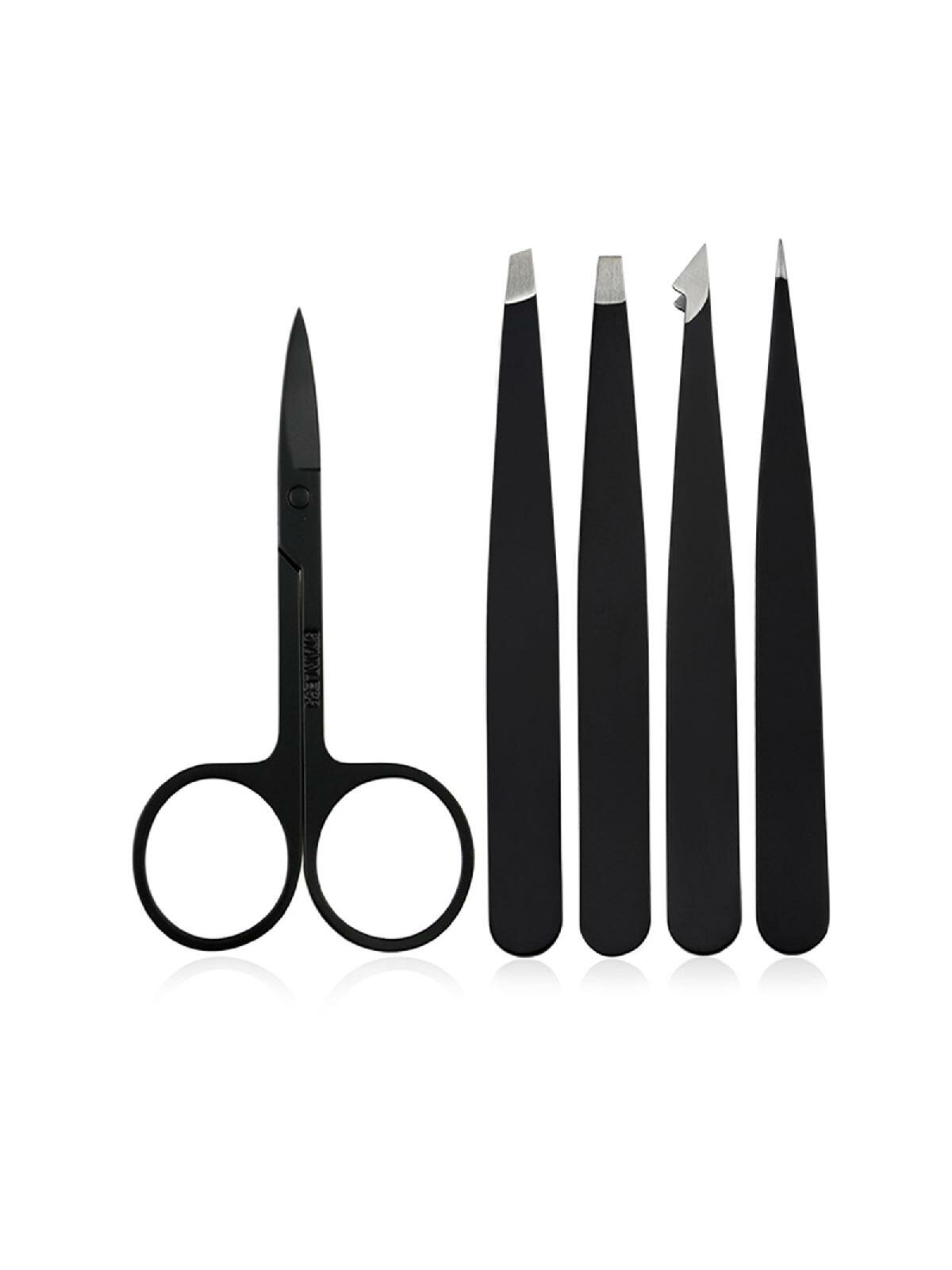 Набор пинцетов для бровей из 5 частей для обрезки бровей