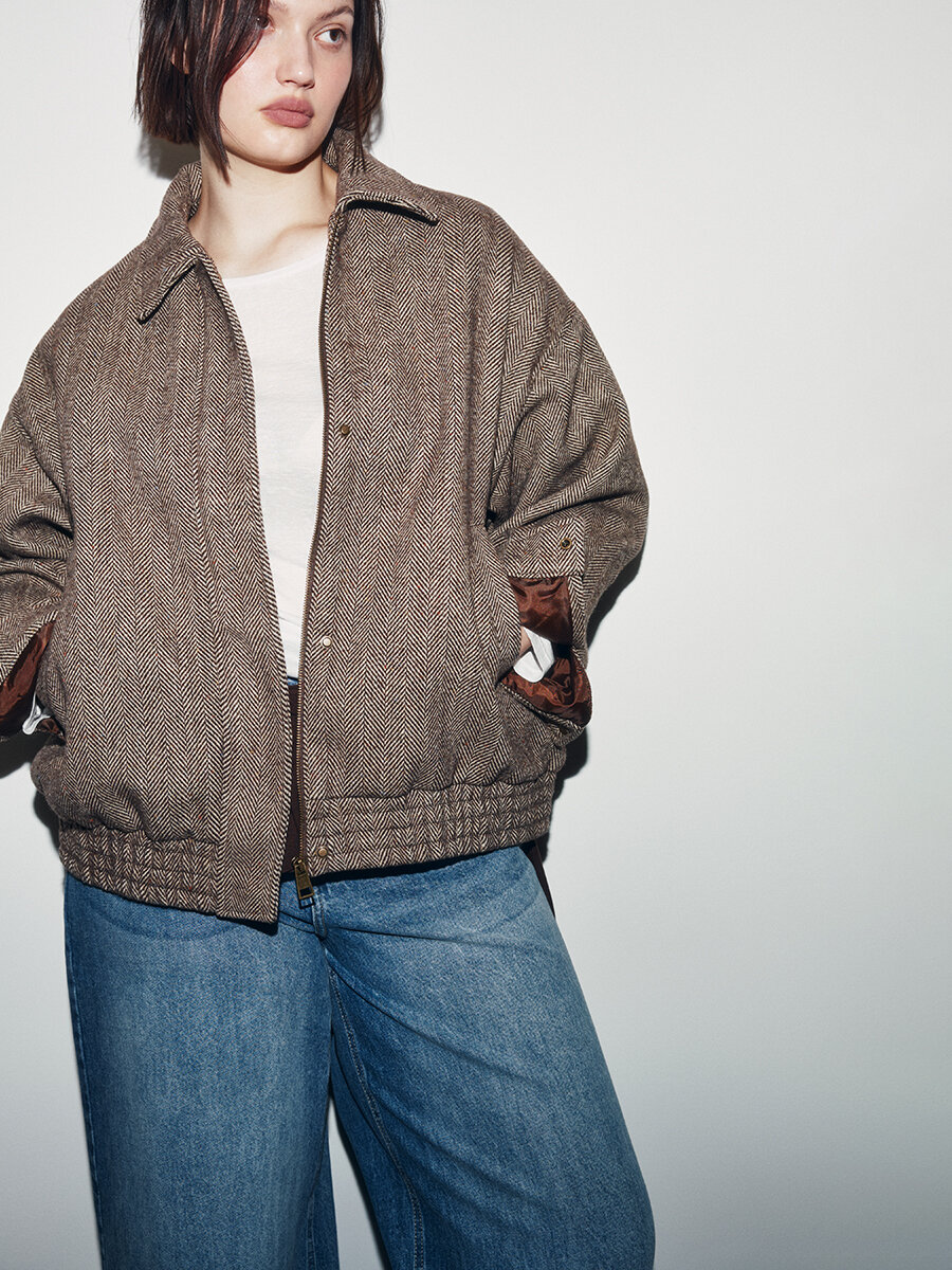 Бомбер plus size