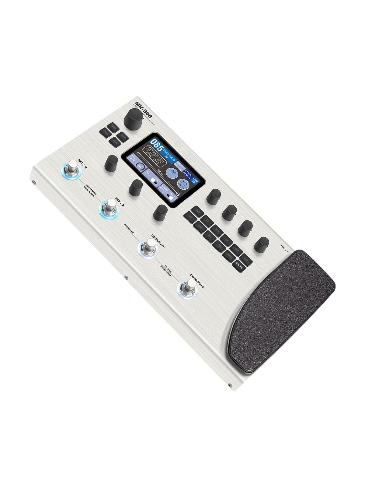 Перезаряжаемая гитара MK300, мультиэффектный блок, 128 барабанов, экран 3,5 дюйма