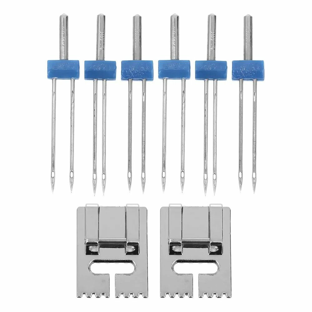 Комплект двойных игл для швейной машины с лапкой для пинтаков, 10 набов для бытового применения