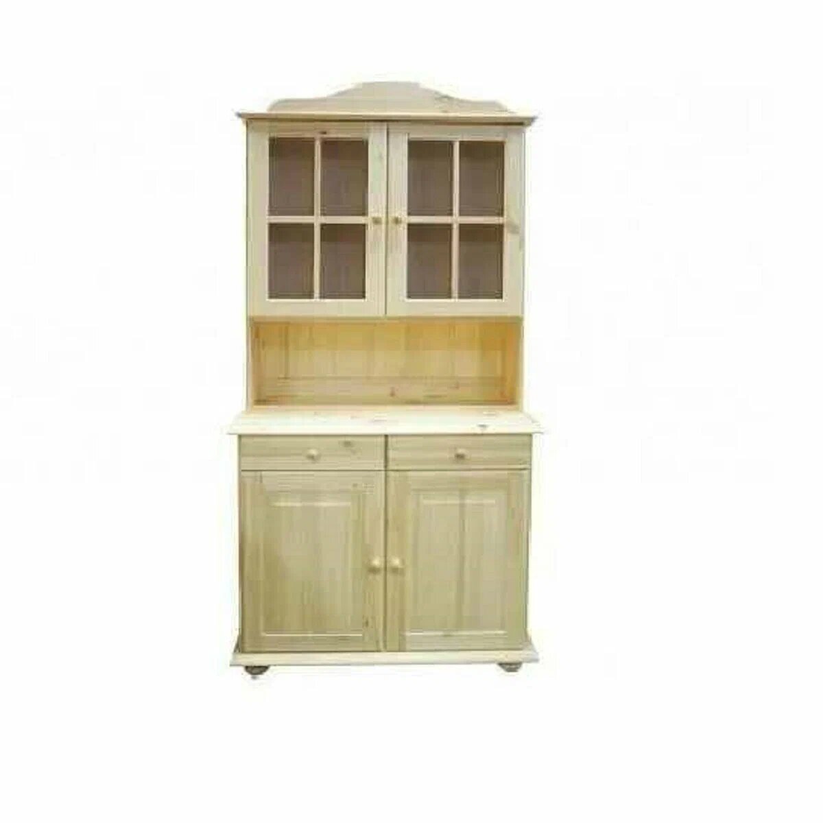 Буфет Форест Premium 2207 лак, 90х40х190 , массив дерева, 2 дверки, 2 ящика.