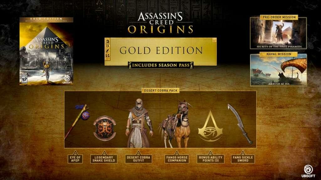 Assassin's Creed: Origins Gold-издание XBOX One Аккаунт • Активация аккаунта