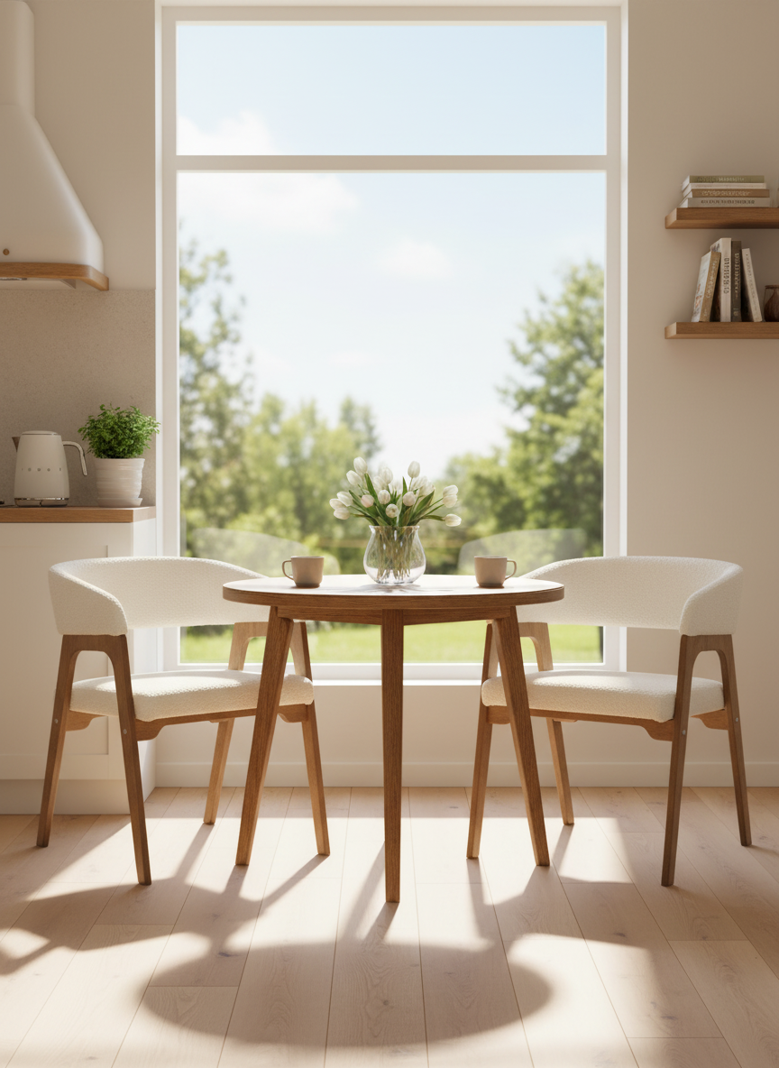 Набор стульев 2 шт мягкая посадка с подлокотниками и мягкой спинкой для кухни, гостиной и офиса, белое букле