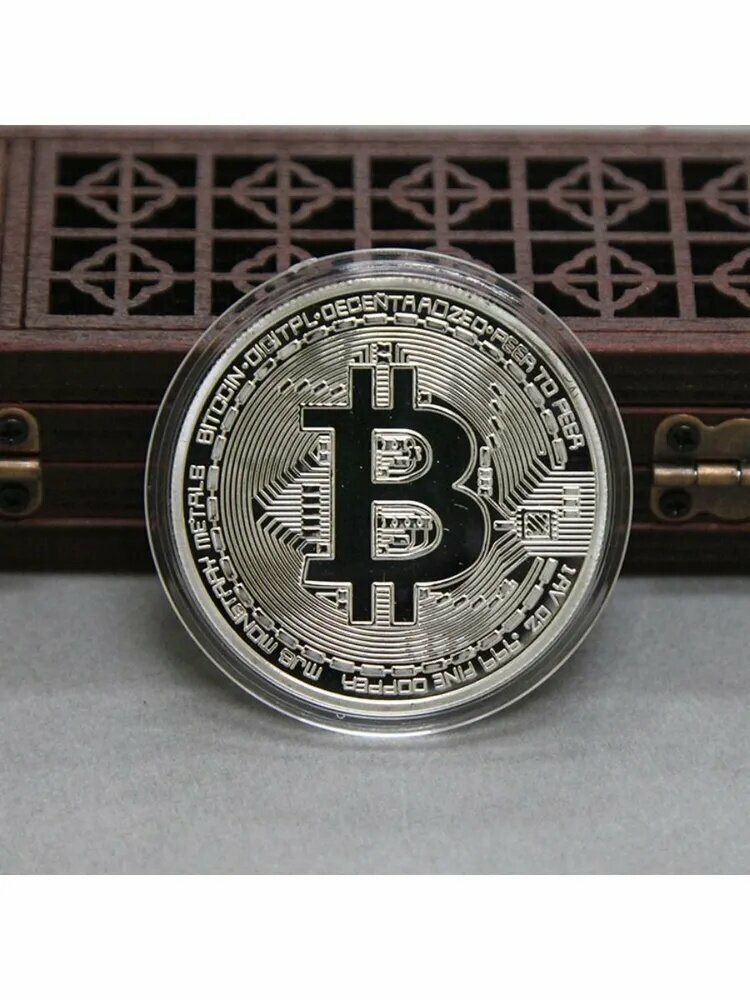 Монета сувенирная: Памятная монета Биткойн