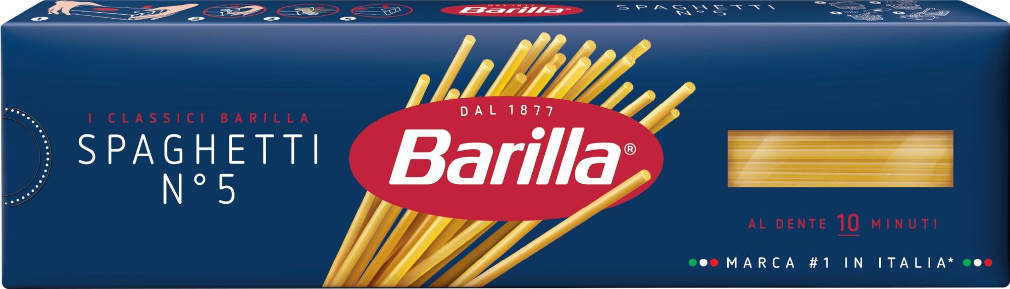 Макароны BARILLA Spaghetti №5, 450 г/ 8 упаковок