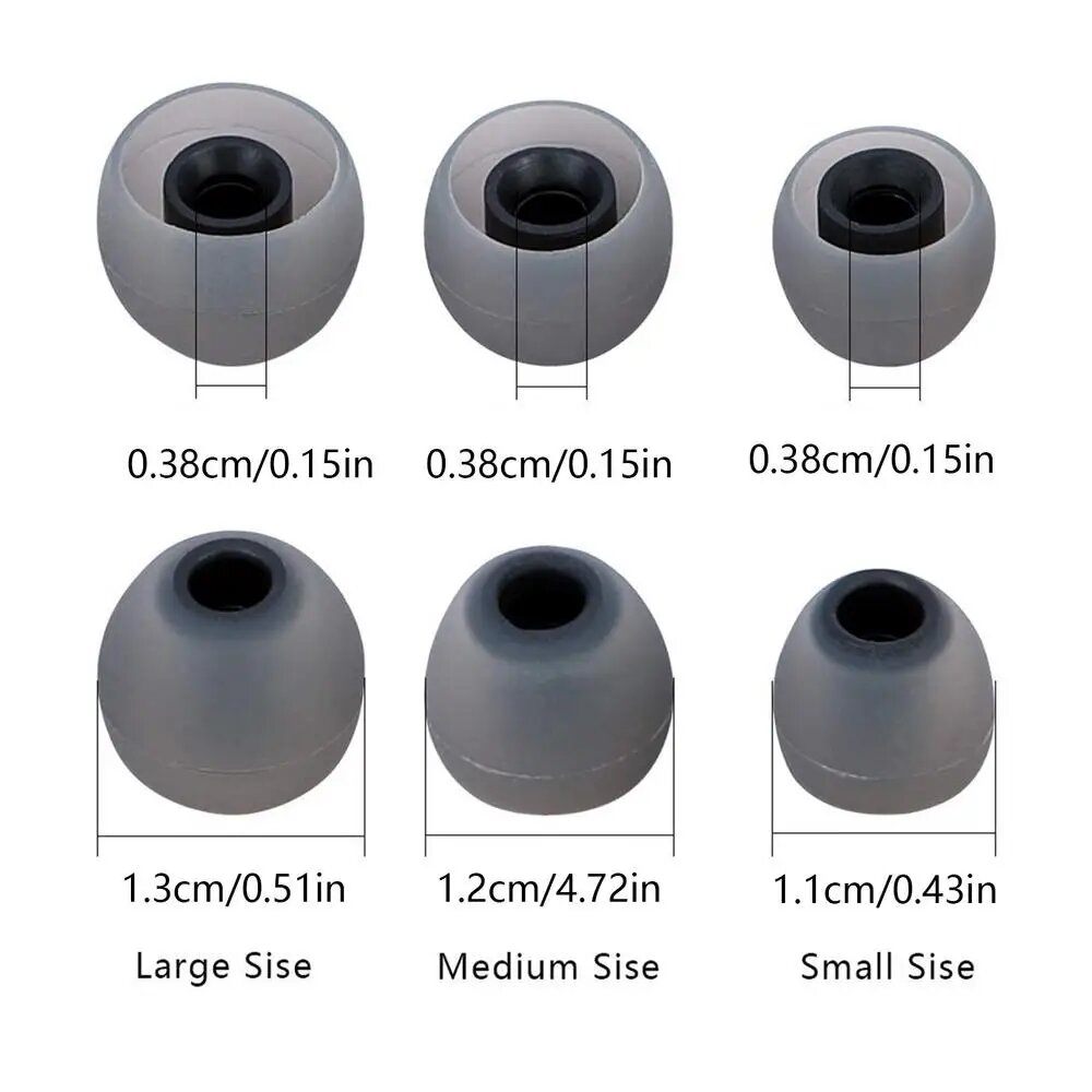 3 пары насадок для наушников, силиконовые чехлы для наушников, удобные мягкие сменные чехлы для ушей, размеры S, M, L, подушк.
