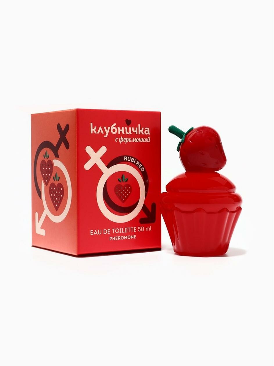 Туалетная вода женская Клубничка С Феромонкой Rubi Red, 50 мл 10953059