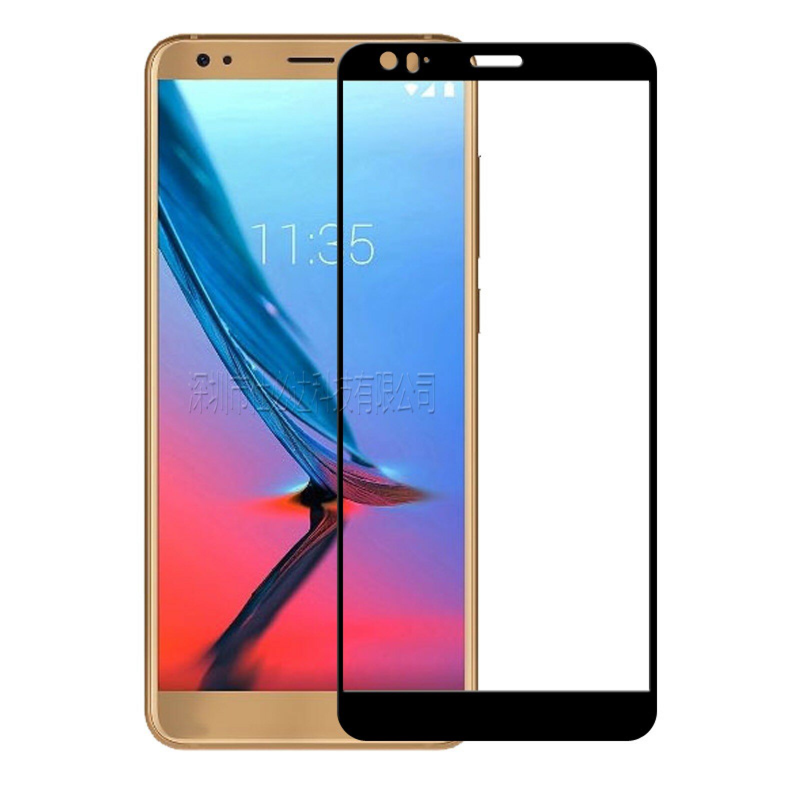 Защитное стекло MyPads 3D/5D для ZTE Blade V9 Vita с олеофобным покрытием и полным покрытием экрана