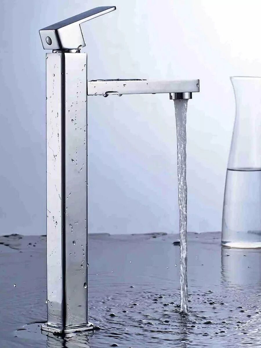 Смеситель для накладной раковины Rainsberg R1001-1F хром