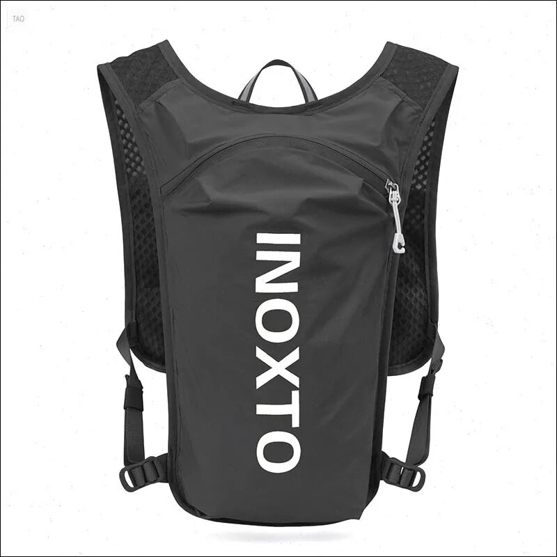Спортивный рюкзак INOXTO, для бега, черный, объем 5 л, с карманом для телефона, для мужчин — фото 1