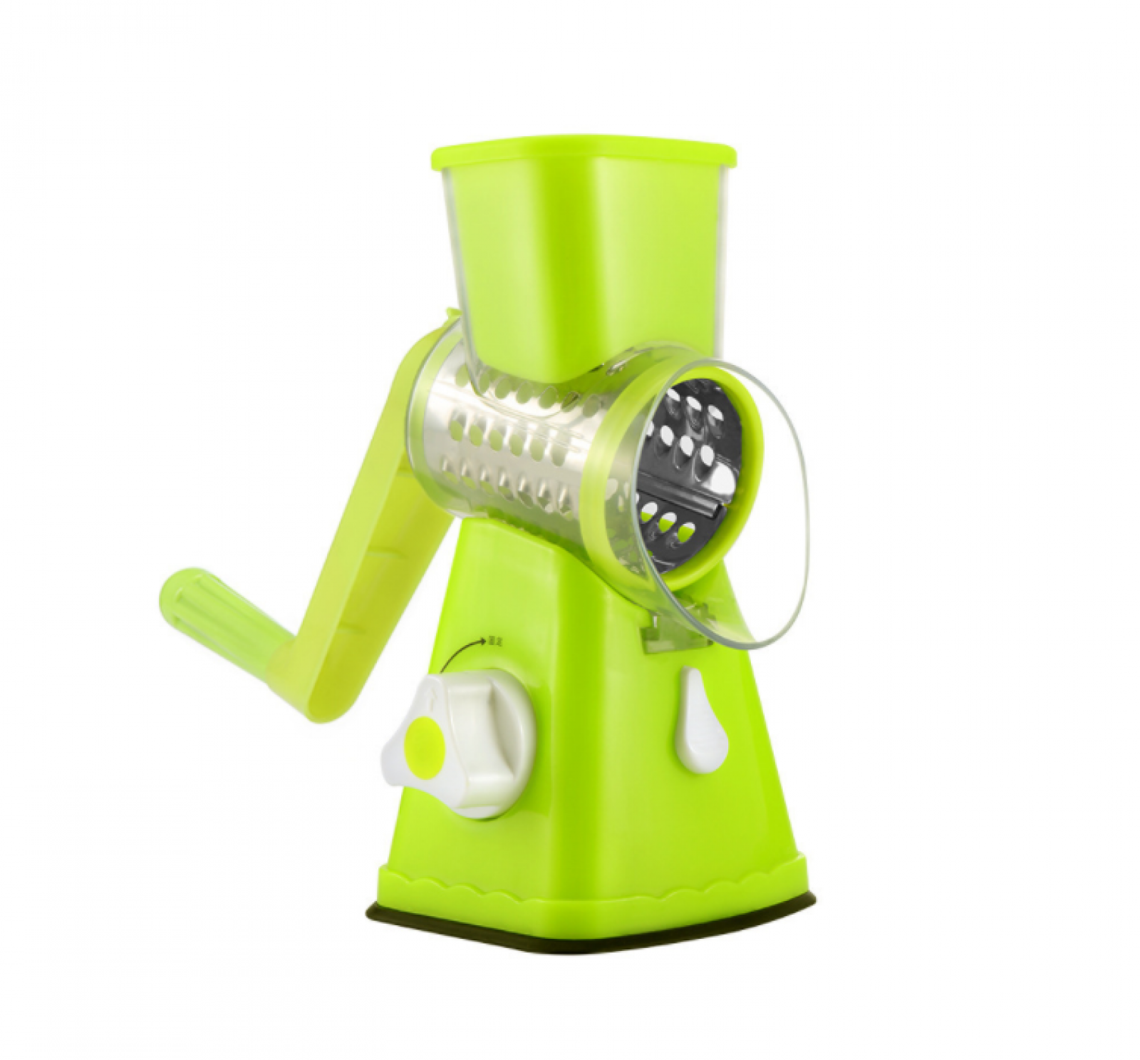 Ручная роторная терка-овощерезка MyPads A157-287 с 3 насадками из нержавеющей стали