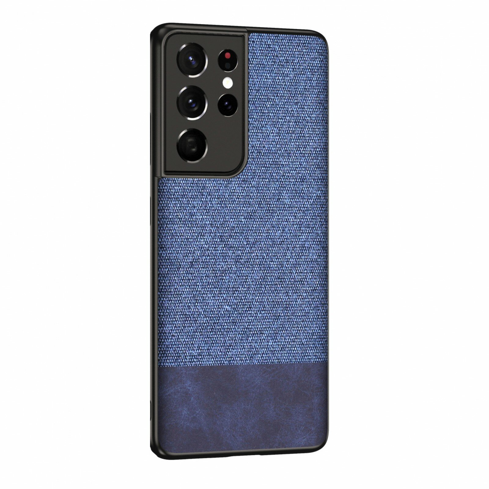 Чехол-накладка MyPads для Samsung Galaxy S21 Ultra из силикона с текстурным покрытием, синий