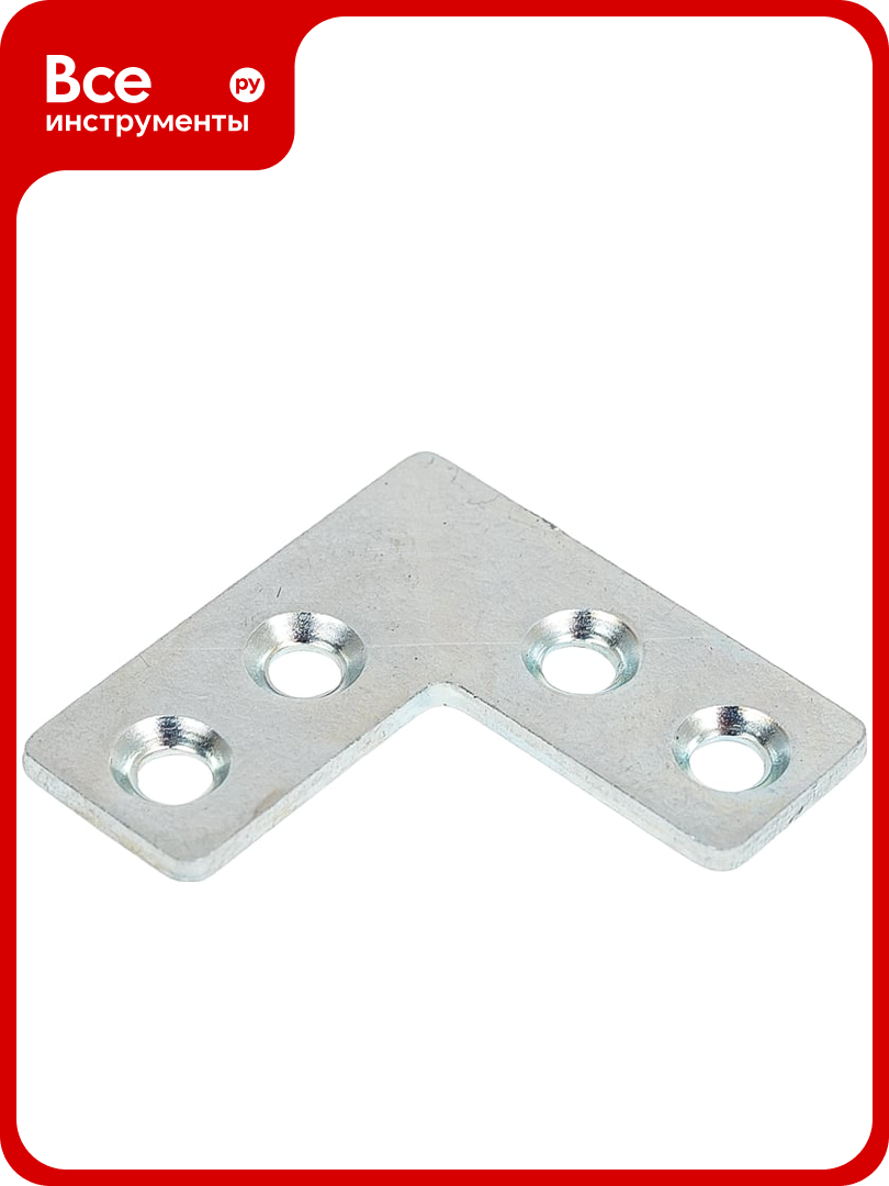 Мебельный уголок VORMANN плоский 25х25х10х1,5 мм, оцинкованный 00186 025 Z