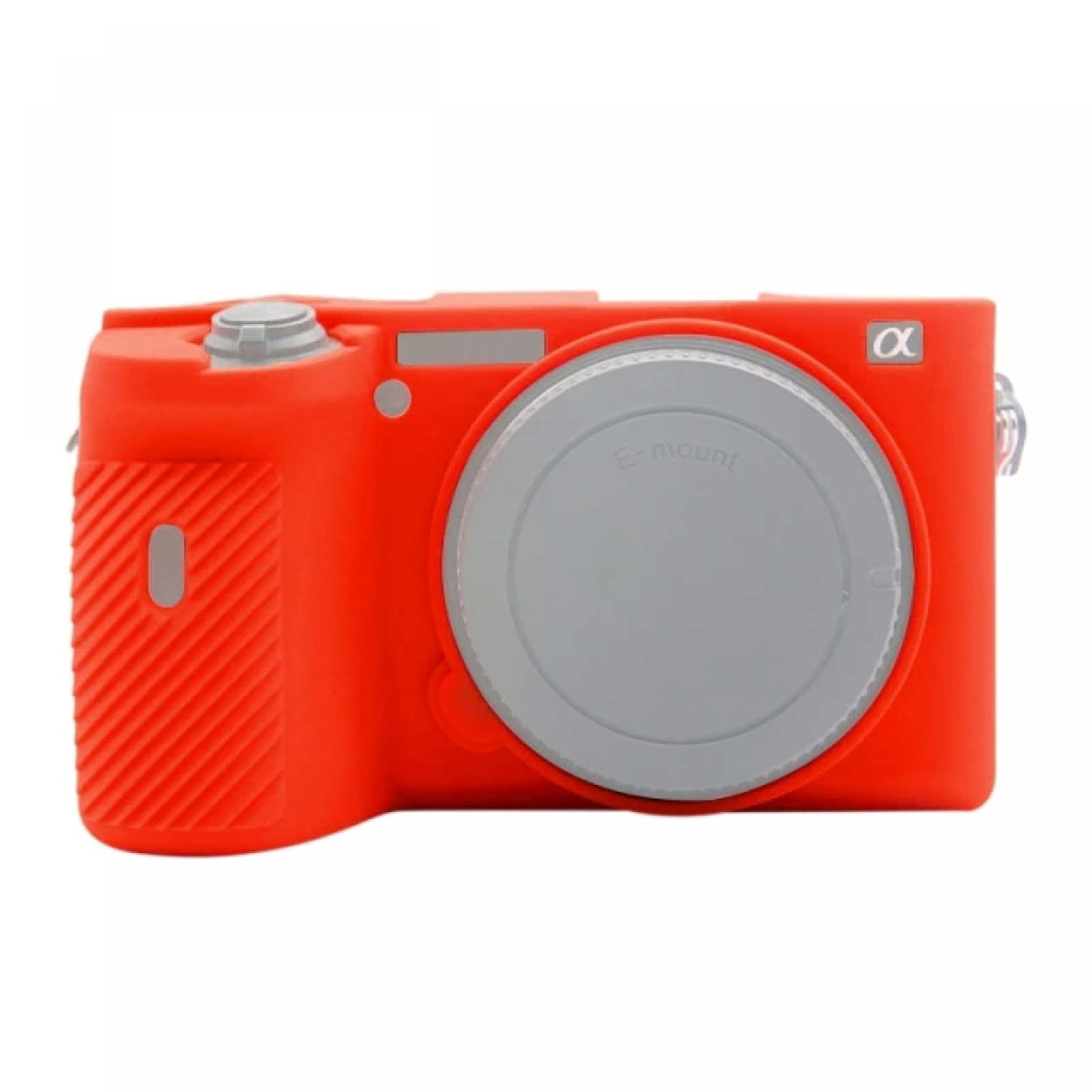 Силиконовый противоударный чехол MyPads для фотоаппарата Sony Alpha ILCE-6600 красный