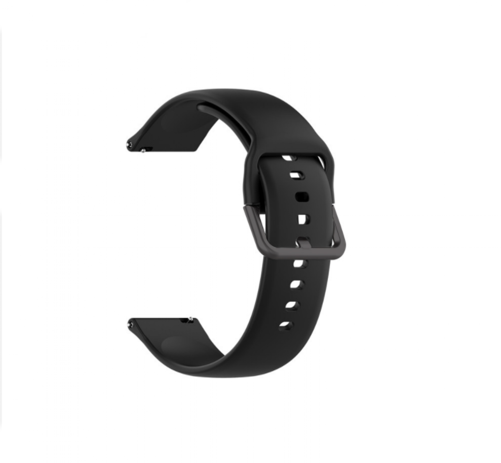 Сменный силиконовый ремешок-браслет MyPads для умных часов Amazfit GTR 3 и GTR 3 Pro быстросъемный, черный