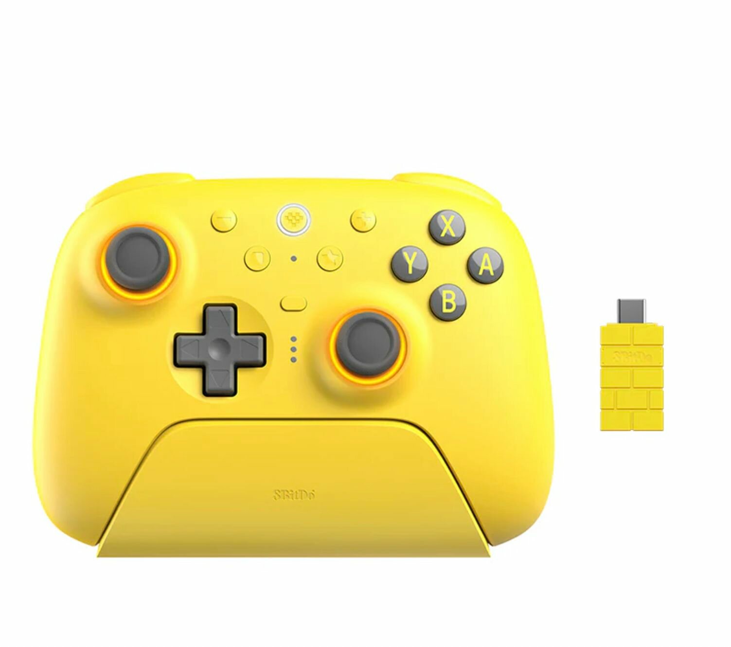 Геймпад 8BitDo Ultimate 2 Bluetooth Controller, желтый, для Nintendo Switch / Switch 2, Windows и Android — фото 1