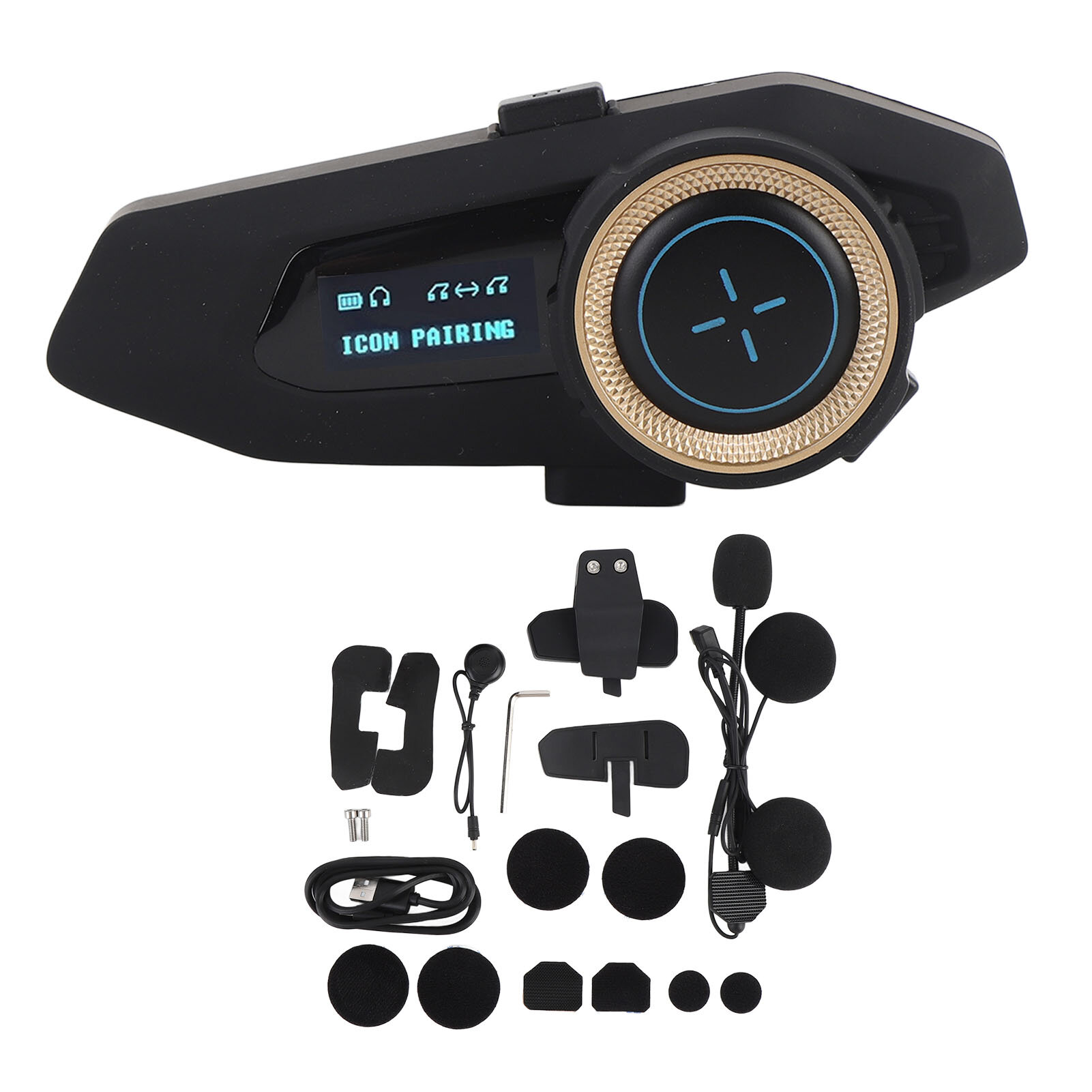 Bluetooth-гарнитура для мотоциклетного шлема, 1000м, для ATV, UTV, снегохода